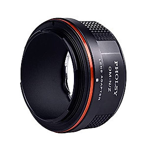 PHOLSY Lens Mount Adapter Compatible with Olympus Zuiko OM Lens to Nikon Z Mount Camera Body Compatible with Nikon Z fc, Z30, Z9, Z8, Z6 II, Z7 II, Z6, Z7, Z5, Z50