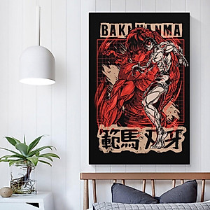 Manga Anime Poster Poster Baki The Grappler Poster Decoration (2) Wall Art Paintings Canvas Wall Decor Home Decor Living Room Decor Aesthetic 08x12inch(20x30cm) Unframe-style