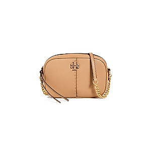 Tory Burch Women's McGraw Camera Bag, Tiramisu, Tan, One Size