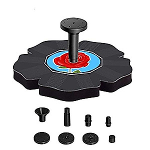 XXXDXDP Floating Solar Fountain Standing Floating Solar Bird Bath Water Pumps for Garden