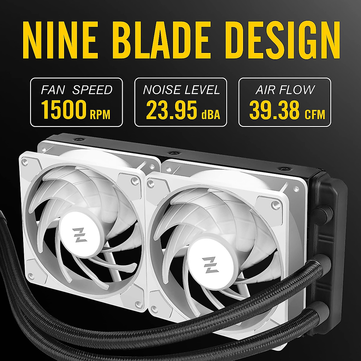 EZDIY-FAB Cube Fan Pro RGB Case Fan 120mm with Fan Hub X and Remote, 5V 3PIN ARGB Fans, Motherboard Aura Sync, High Performance Cooling Fan, Fan Speed Control,Quiet Fan- 5 Pack-White