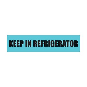 Keep in Refrigerator - Veterinary Label Stickers - 1.63 x 0.38 inch Veterinary Prescription Labels Medical Charts Pharmacy Medication Instruction Vet Stickers File Folder Labels - 1 Packs, 300 Labels