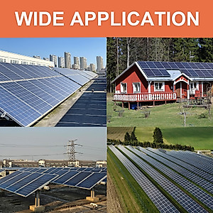 1 Pair Black + Red 10AWG(6mm²) Solar Panel Extension Cable Wire Connector Solar Adaptor Cable with Female and Male Connectors (1 FT)