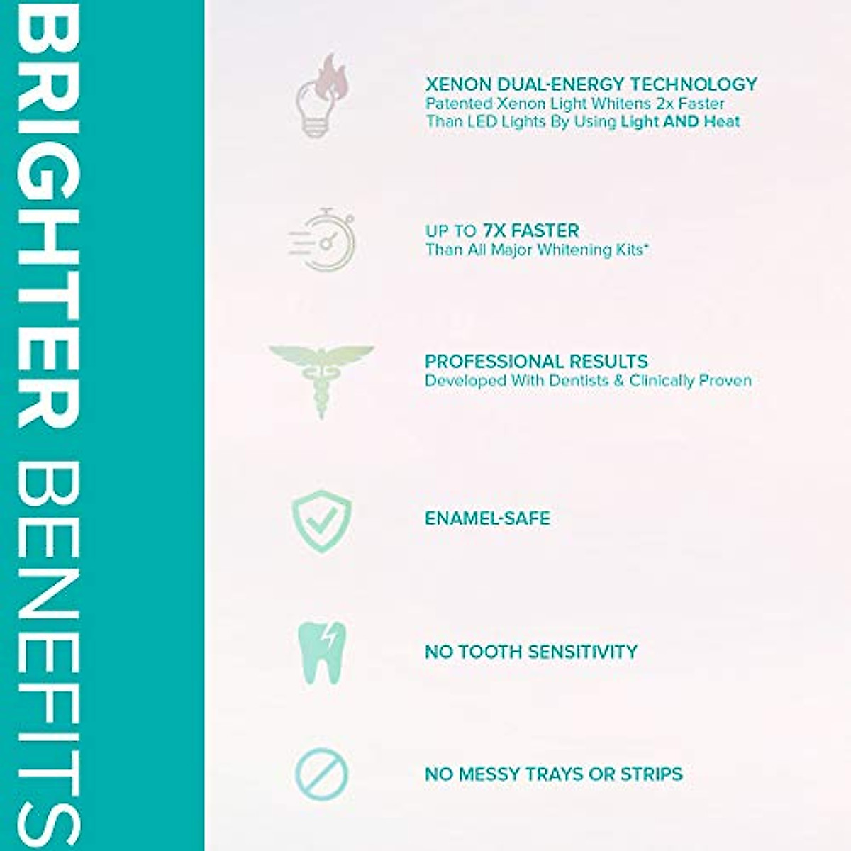 LUSTER PREMIUM WHITE Pearl Infused Pro Light Teeth Whitening System - Fast Whitening Kit with Light, Serum, Rinse, Toothpaste - 4Piece kit