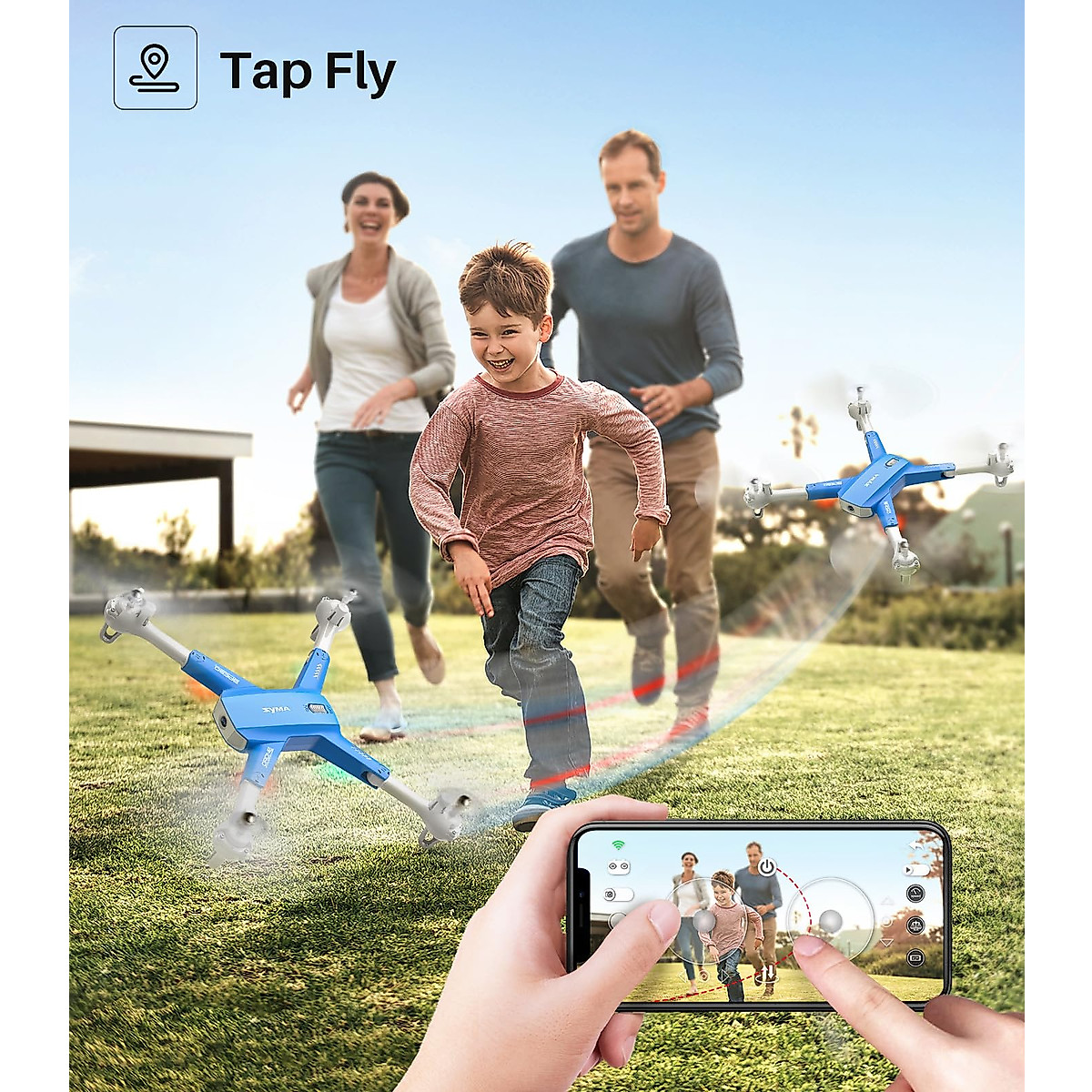 SYMA Drone with Camera for Adults Kids,1080P FPV Camera RC Quadcopter with Altitude Hold, One Key Start, 3D Flips, 2 Batteries Remote Control Helicopter Flying Toys Gifts for Boys Girls