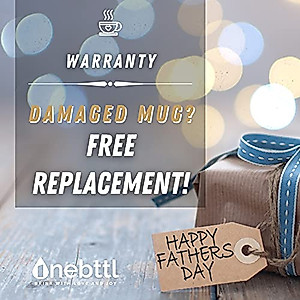 Onebttl Dad Gifts Dad Joke Coffee Mug Stainless Steel, Dad A Base, Father Presents from Daughter Son for Father's Day Birthday Christmas, Travel Mug with Lid, 12oz/350ml - Dad Jokes