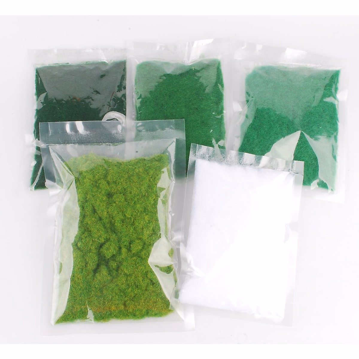 NWFashion Dress Tree Flower Grass Dressing Scatter Flock for Miniatures Model (05 White)