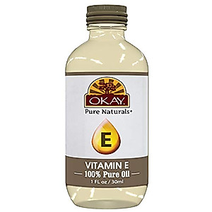 Okay Vitamin E Oil For All Hair Textures & Skin Types, All Natural, 1 Fl Oz