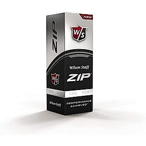 WILSON Staff Zip Golf Balls [48 Ball], Four 12 Packs (48 Balls Total) White