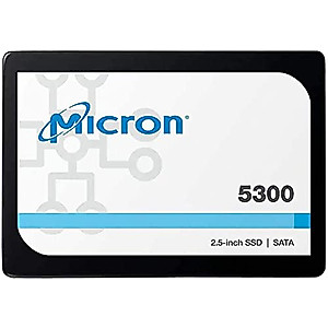 Micron 5300 PRO 7.68TB 3D NAND 2.5 Inch SATA Internal Solid State Drive Self-encrypting (SED) TCG Opal - MTFDDAK7T6TDS-1AW16ABYY