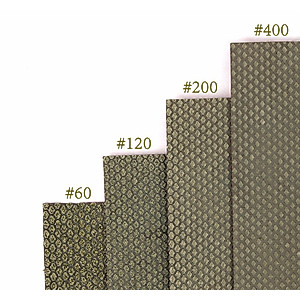 Z-Lion Diamond Abrasive Paper Sheets Diamond Sandpaper Nylon Back for Sanding Stone Glass Ceramic(4pcs/Set)