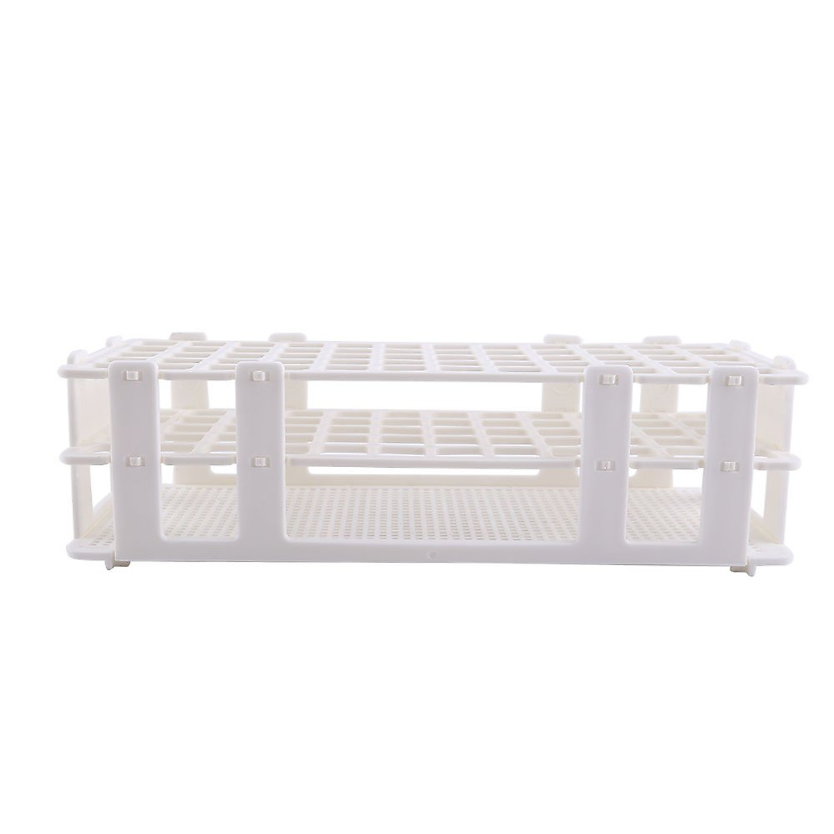 1pc Plastic Test Tube Rack 60 Holes Holder Storage Stand 3 Layers 16mm Hole Detachable for Lab 25 x 10.6 x 6.5cm
