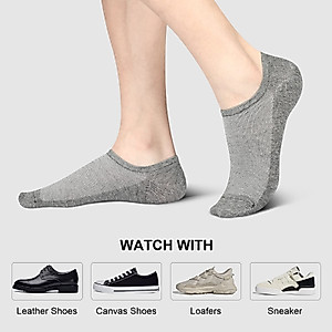 wernies No Show Men Socks, Low Cut Ankle Sock, Men Short Socks Casual Cotton Socks Size 11-13