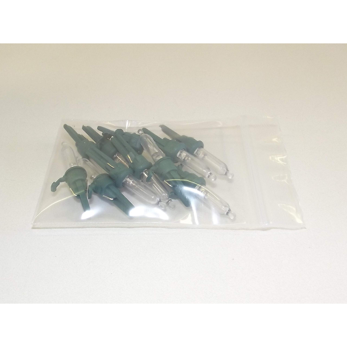 JL Missouri Parts 10 LED Clear 3.4 Volt .068 Watt Mini Bulb Christmas Light Bulbs Tree Light Replacement Indoor Outdoor