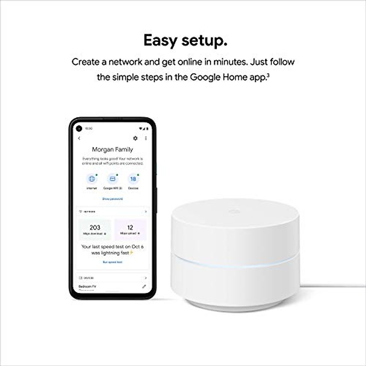 Google WiFi - Mesh WiFi System - WiFi Router Replacement - 3 Pack (Renewed)