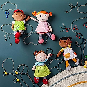 HABA Snug Up Soft Doll Jada 11.5" with Black Hair - Machine Washable