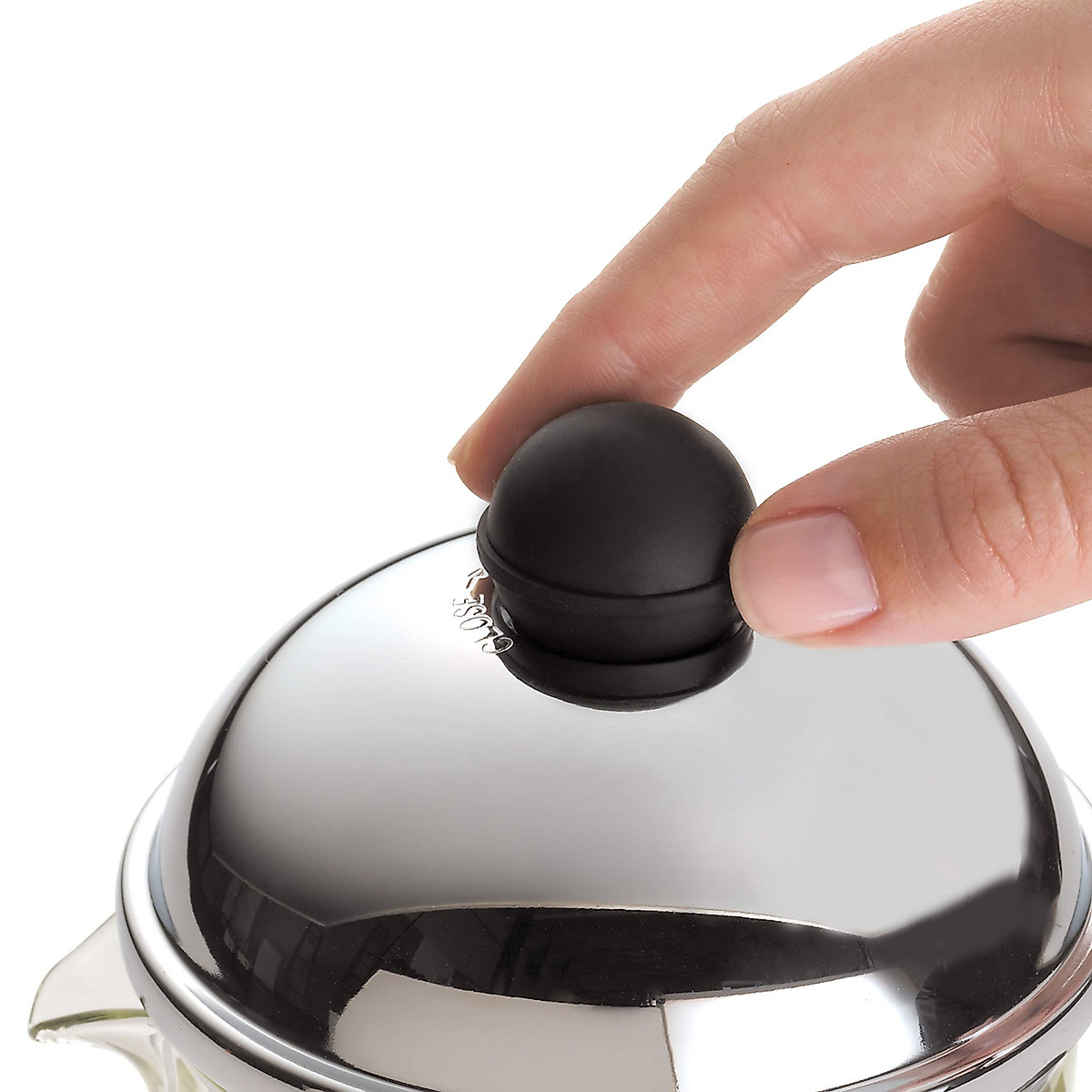 Bonjour Maximus French Press Coffee Maker, 8 Cup, Silver