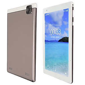 8.1 Inch Tablet for Android 10, 4GB RAM 64GB ROM 2.4G 5G WiFi Gaming Tablet, Dual Cards Dual Standby Calling Tablet, for Learning, Working, Office, Pink