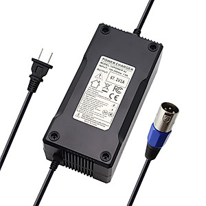 67.2V 3A / 60V 3A AC Adapter Power Supply Lithium Battery Charger for 16S 60V Lithium Li-ion Batteries Pack with 3 Pin XLR Plug