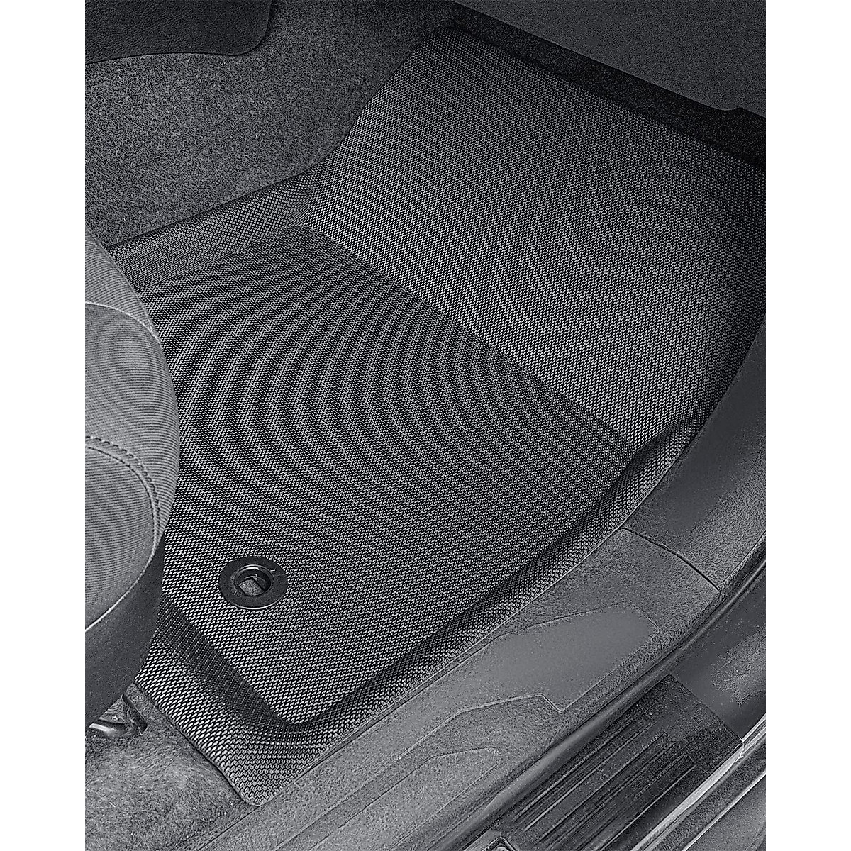 CreeKT for Toyota Tacoma Floor Mats 2023 2022 2021 2020 2019 2018 (Double Cab ONLY), for Toyota Tacoma Accessories 2018-2023 for Tacoma 3rd GenAll Weather Floor Mats Liners