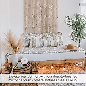 Southshore Fine Living, Inc. Boho Paisley Collection, Premium Quality, Soft, Wrinkle & Fade Resistant, Easy Case, Oversized Quilt Cover Set with 1 Quilt Set and 2 Shams, Full/Queen, Aqua