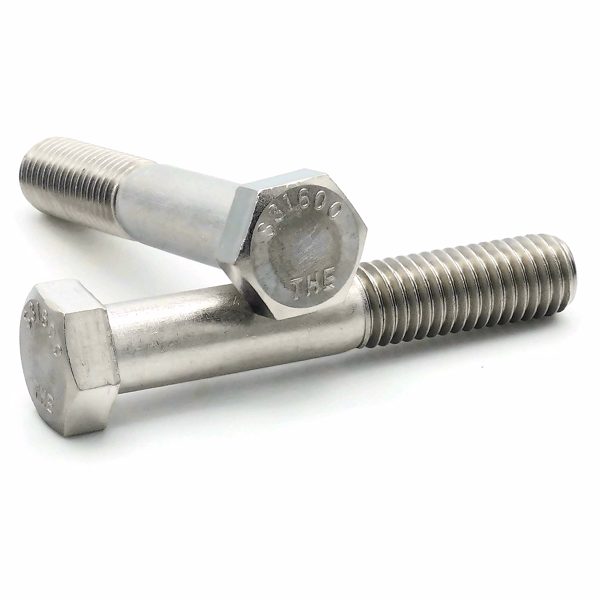 Hex Cap Screws 316 Stainless Steel - 1/2-13 x 4-1/2 Partial Thread Qty-25