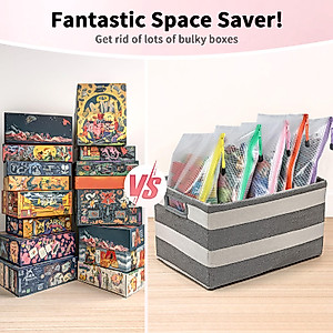 Umriox Zipper Pouch, 16.9x12.4 in (12 Colors, 12 Packs), Extra Large Zipper Bags, Waterproof Zipper Pouches for School Office Supplies, Puzzles, Board Game Storage & Cross Stitch Projects