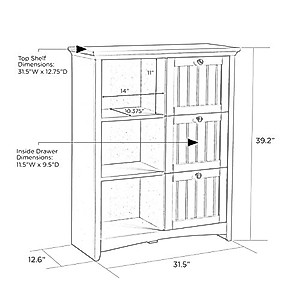 OS Home and Office accent cabinet, white