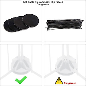 C&AHOME Pet Playpen, Small Animals Supplies, 16 Panels Exercise Playpens Cage, C Grids Portable Yard Fence Indoor, Ideal for Guinea Pigs, Pet Products, DIY Metal Yard Fence, 12" × 15" White UPPM3416W