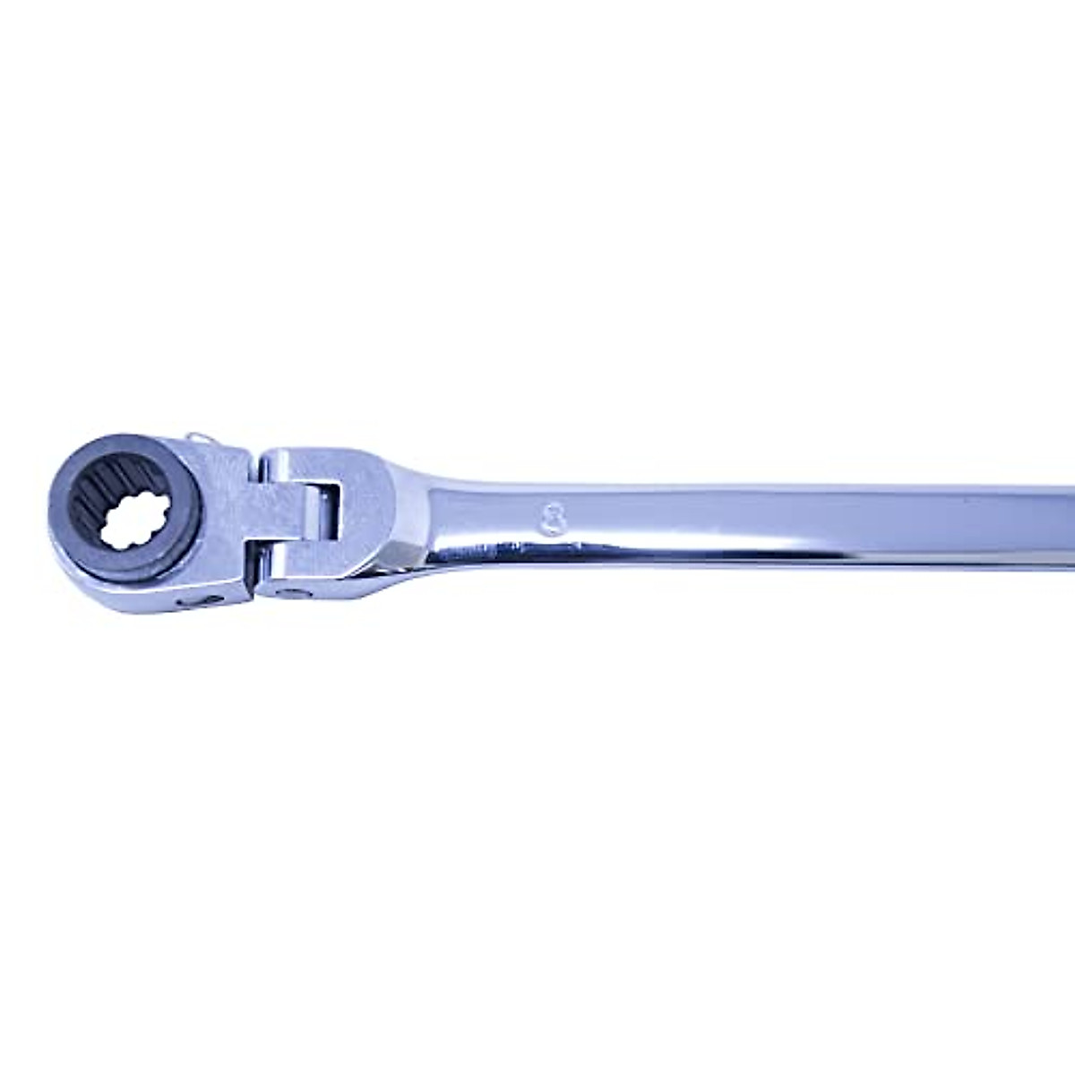 Mountain 8x10mm Double Box Universal Spline Reversible Ratcheting Wrench; 90 Tooth Design, Long, Flexible, Reversible; MTNRM810
