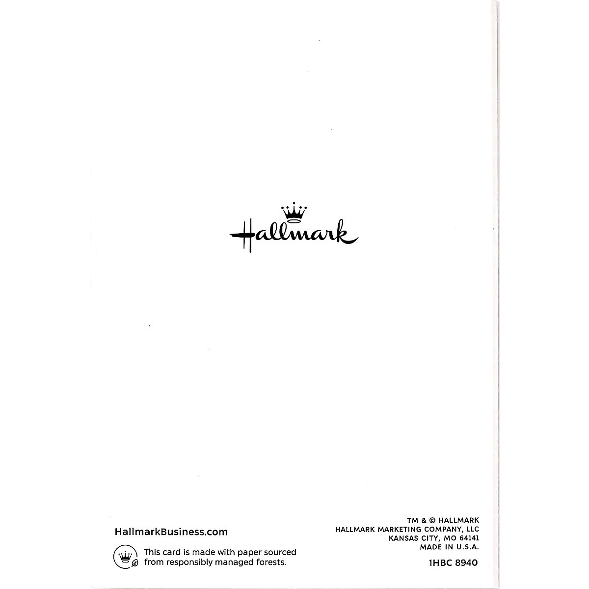 Hallmark Business Bulk 25 Pack Thanksgiving Cards for Customers and Employees (Large Thanks), 5x7 Cards, Message Inside, Envelopes Included