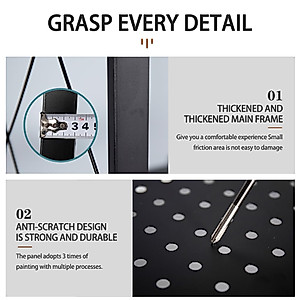 Jurbnlp 3-Tier Multipurpose Folding Shelf Storage Shelves Heavy Duty Foldable Metal Shelving Units Racks with Lockable Wheels No Assembly Required Great for Kitchen and Garage Shelf Black