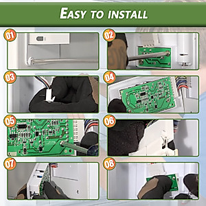HPUY 4389102 Refrigerator Ice Maker Sensor Control Board Kit W10757851 Ice Level Control Board Kit Replacement Compatible for Whirlpool Kenmore Refrigerators Replaces 2198585 AP3137510 W10290817