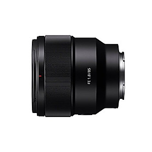 Sony SEL85F18 85mm F/1.8-22 Medium-Telephoto Fixed Prime Camera Lens, Black
