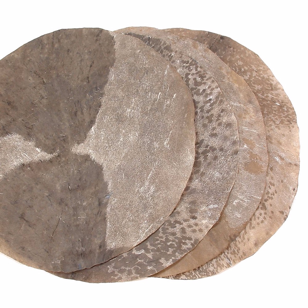 Djembe Drum African Spotted Goatskin Drum Head, Hair-off Goat Skin From Mali