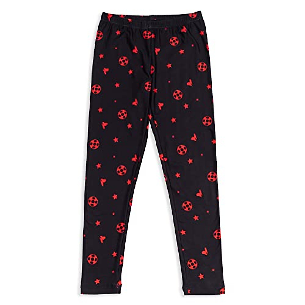 Miraculous Ladybug Little Girls Fleece Pullover Sweatshirt & Leggings Set Red/Black 7-8