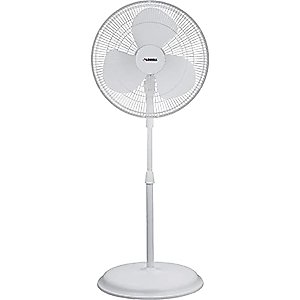 Lorell 00074 Pedestal Fan, 47.3" x 17.8" x 17.8", White