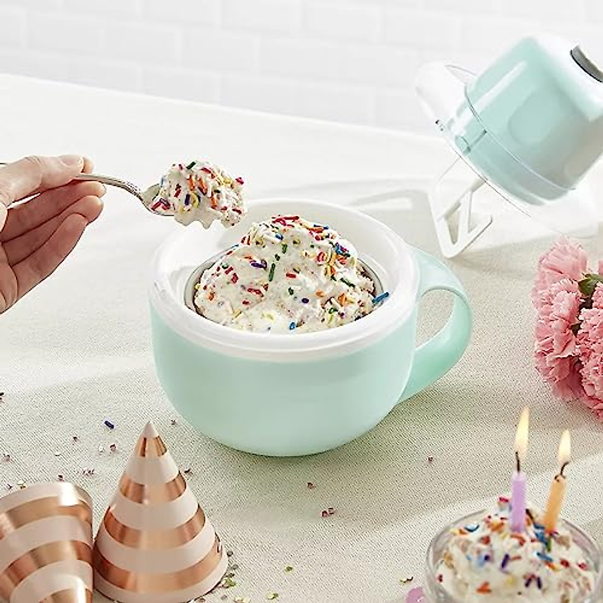 Make amazing ice cream on-the-go with our Mug Ice Cream Maker