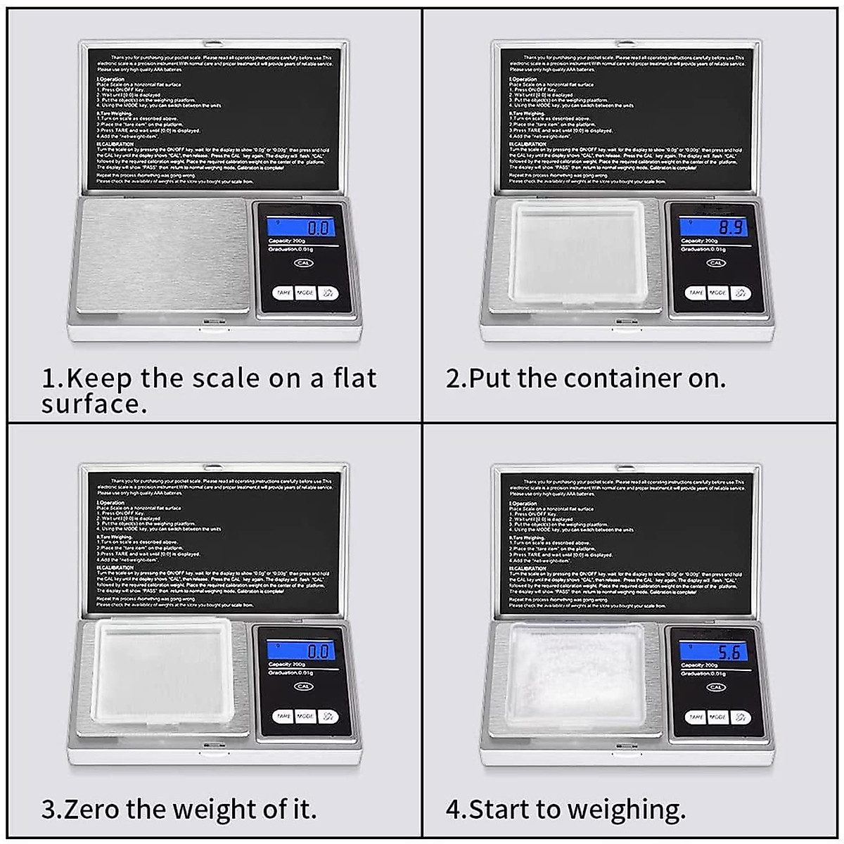 Diamond Tester Pen, High Accuracy Jewelry Diamond Tester＋200g/0.01g Mini Jewelry Scale＋60X Mini LED Magnifying, Professional Diamond Selector for Novice and Expert, Thermal Conductivity Meter