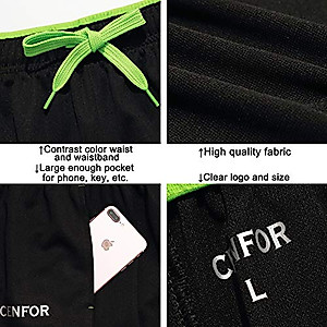 CENFOR Men's Sweatpant with Pockets Open Bottom Athletic Pants for Jogging, Workout, Gym, Running, Hiking, Training(Black,S)