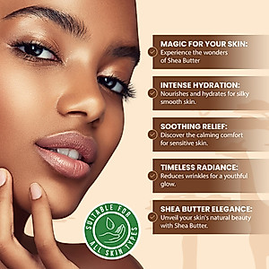 Raw African Shea Butter 16 oz. 100% Pure Natural Unrefined YELLOW - Ideal Moisturizer For Dry Skin, Body, Face And Hair Growth. Great For DIY Soap and Lip Balm Making.