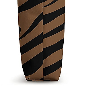 Brown Zebra Skin Print Cute Skin Animal Pattern Trendy Tote Bag