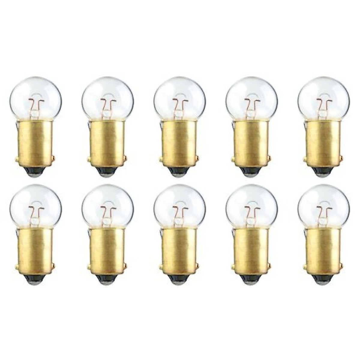 CEC Industries #55 Bulbs, 7 V, 2.87 W, BA9s Base, G-4.5 Shape (Box of 10)