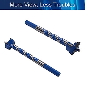 Hegebeck Forstner Drill Bits 7/8" Woodworking Hole Saw Boring Drill Bits Carbide Wood Drilling Cutter with 1/3inch Hex Handle for Wood Plastic Plywood 1 Pcs