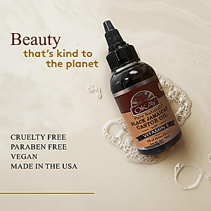 Black Jamaican Castor Oil With Vitamin E And Panthenol Helps Soothe Scalp&Skin Improves Blood Circulation Helps Naturally Grow Healthy Hair,Balances Oily Hair,Stimulate Hair Follicles For all Hair&Skin Types Made in USA 2oz