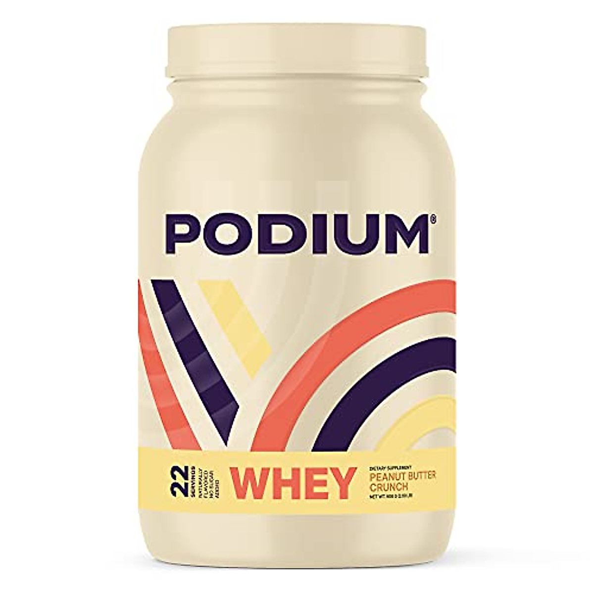 Podium Nutrition, Whey Protein Powder, Peanut Butter Crunch, 22 Servings, 27g of Whey Protein Per Serving