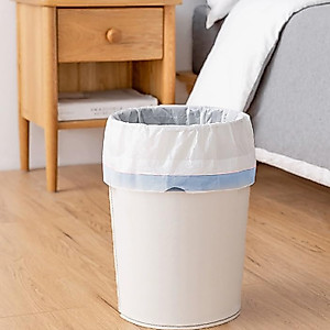 Small Trash Bags 4 Gallon - Drawstring 4 Gallon Trash Bag, Tear-Free 4 Gal Small Garbage Bags, Separated Unscented White Small Trash Bags Bathroom Trash Bags, 57 Count