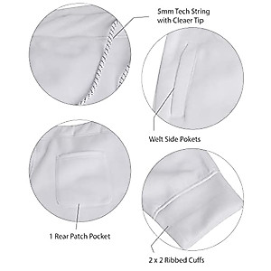 WT02 Men's Fleece Sweatpants & Joggers (Regular & Extended Sizes), Heather Grey, Large