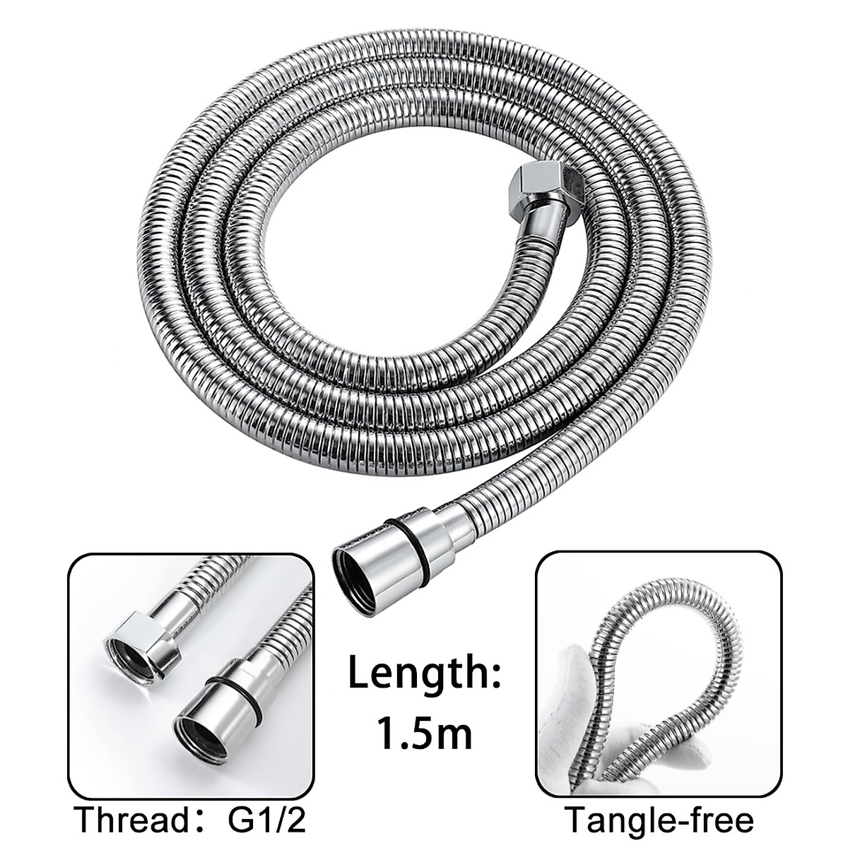 Handheld Toilet Bidet Sprayer for Toilet,Brass Handheld Spray for Cloth Diaper Sprayer,Toilet Bidet Sprayer Kit with Stainless Steel Hose,Chrome