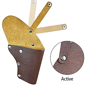 Children Toy Gun Holster, PU Leather Revolver Holster Handgun Waist Carry ​for Full Sized, Compact, Revolver Gun